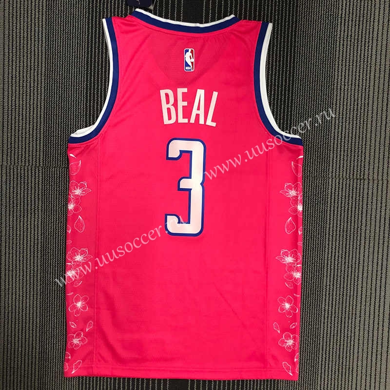 2022 City Version NBA Washington Wizards Pink #3 Jersey-Washington ...