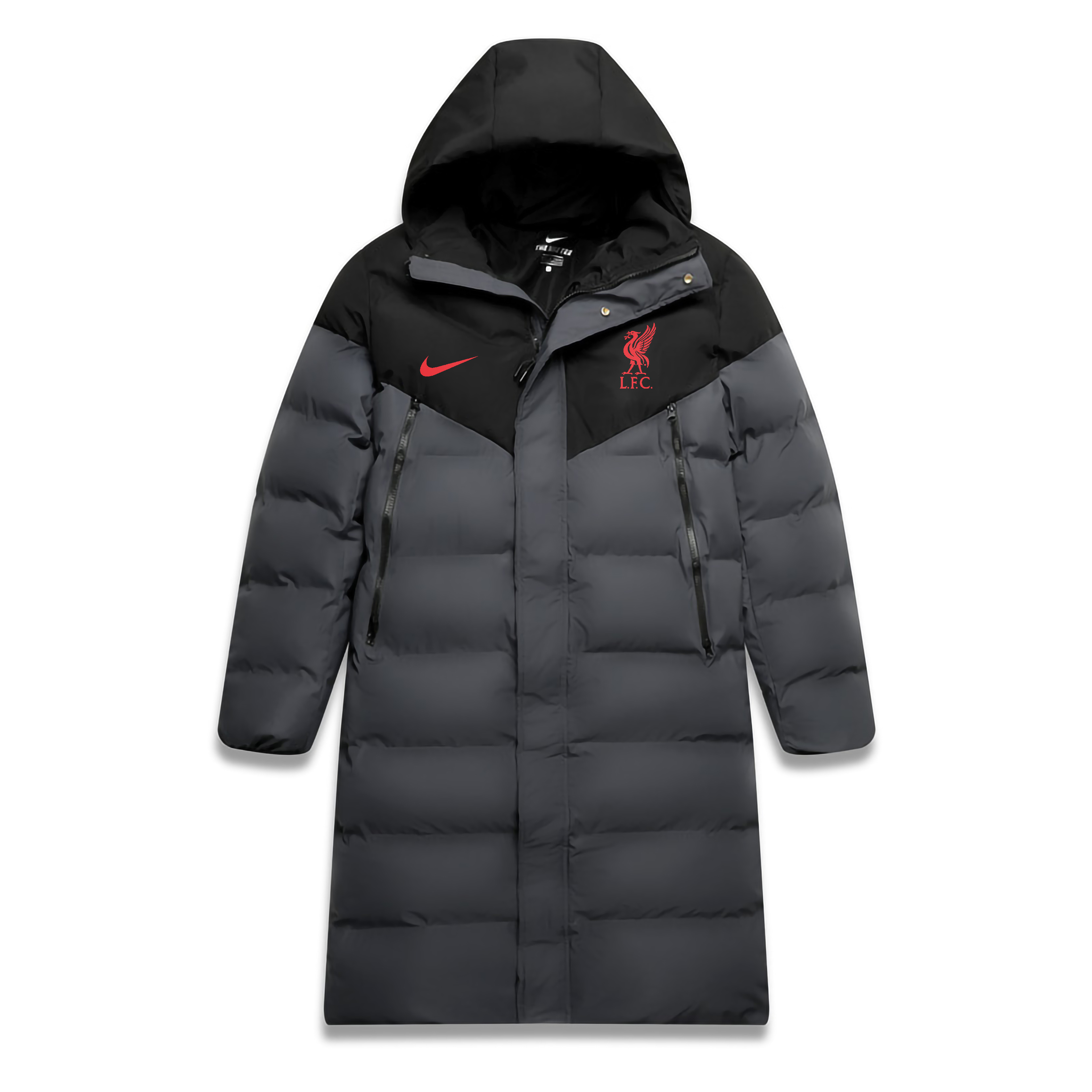 2025-26 Liverpool Grey& Black Thailand Soccer Coat With Hat-1836 ...